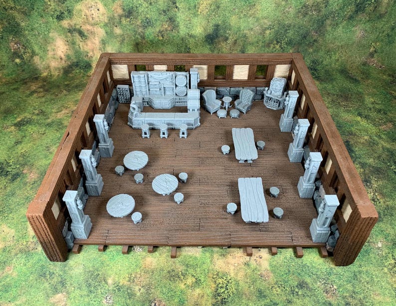 Miniature Tavern Interior Bundle | DND Inn Scatter Set | 9 - 48 Pieces ...