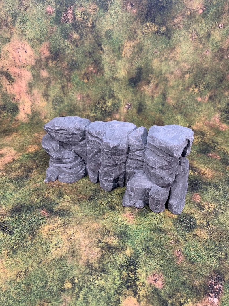 Tabletop Terrain - Large Rock Set | Giant Rock Walls | Mountain | Cliff ...