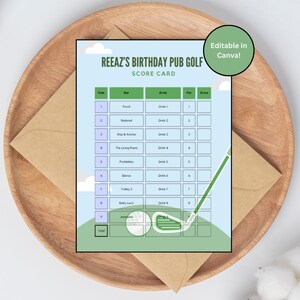 Pub Golf Bundle - Scoresheet, Map & Rules - Etsy