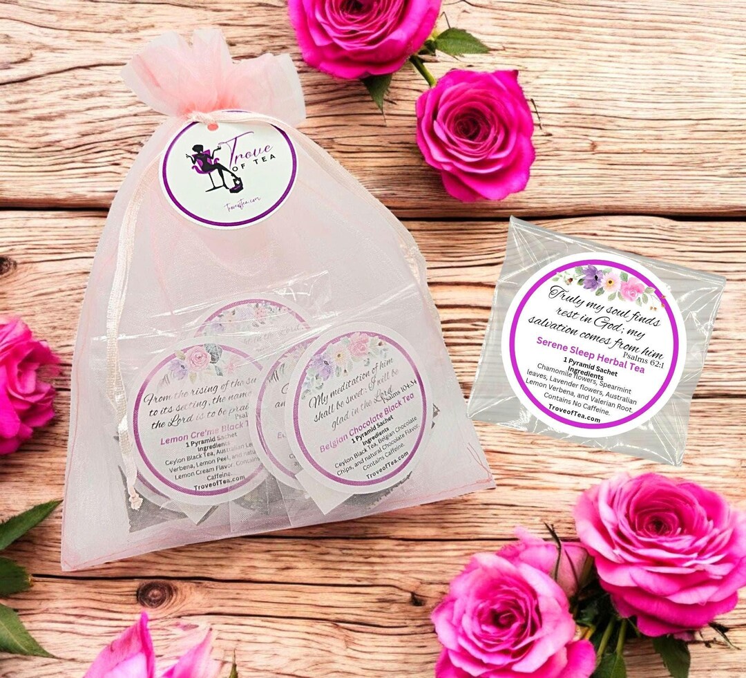 Taste & See Tea Sampler Bag, Bible Verse Tea, Tea Gift for Her, Loose ...