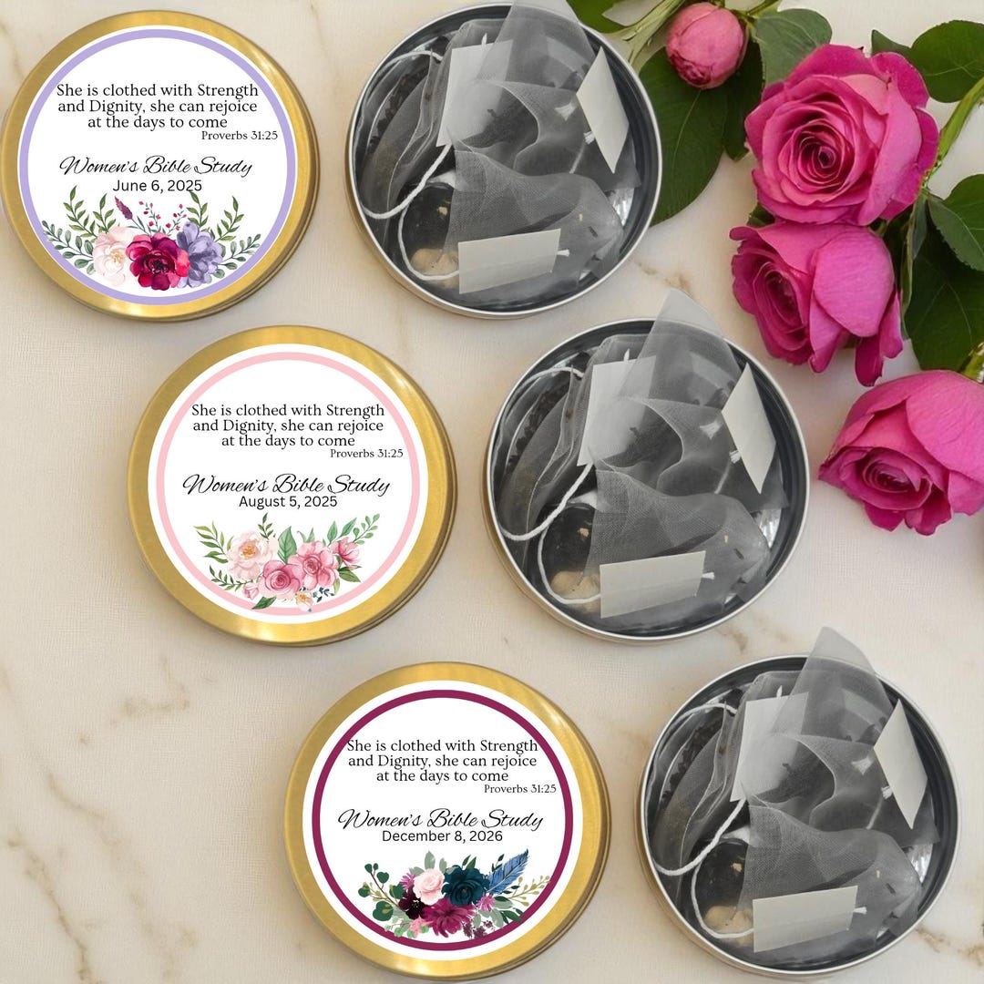 Personalized Tea Tin Favors: Favors for Ladies Brunch (set of 10) - Etsy