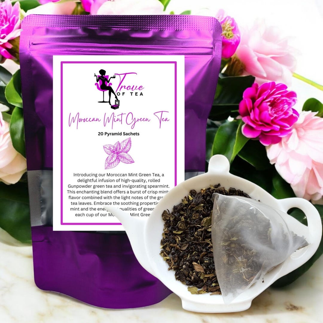 Moroccan Mint Gunpowder Green Tea, Prayer Tea Gift, Devotional Tea ...