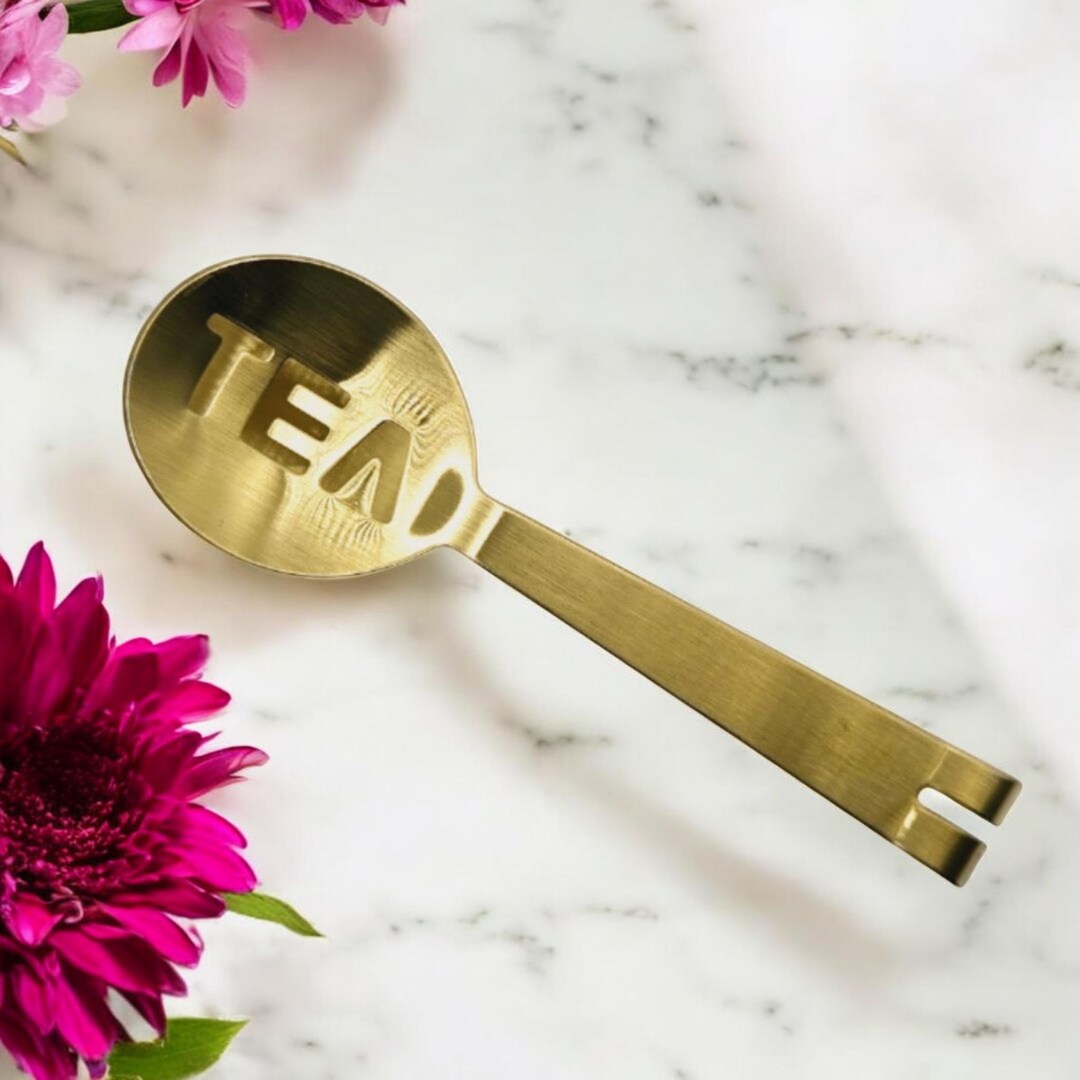 Gold Tea Bag Squeezer Tong / Spoon Stylish Tea Accessory for Effortless ...