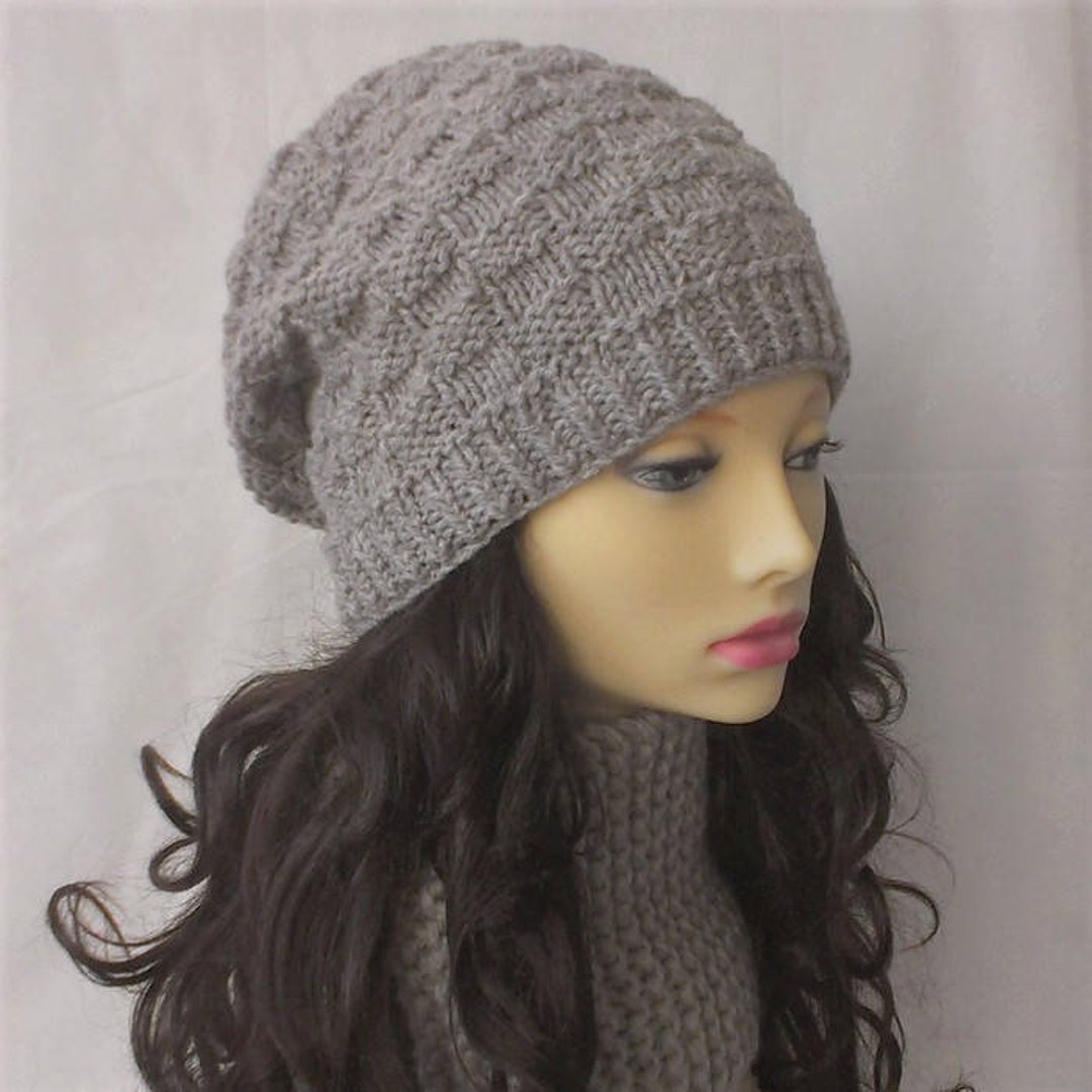 KNITTING PATTERN FARMERS Market Hat Cap/womans Knit Winter Hat Pattern ...