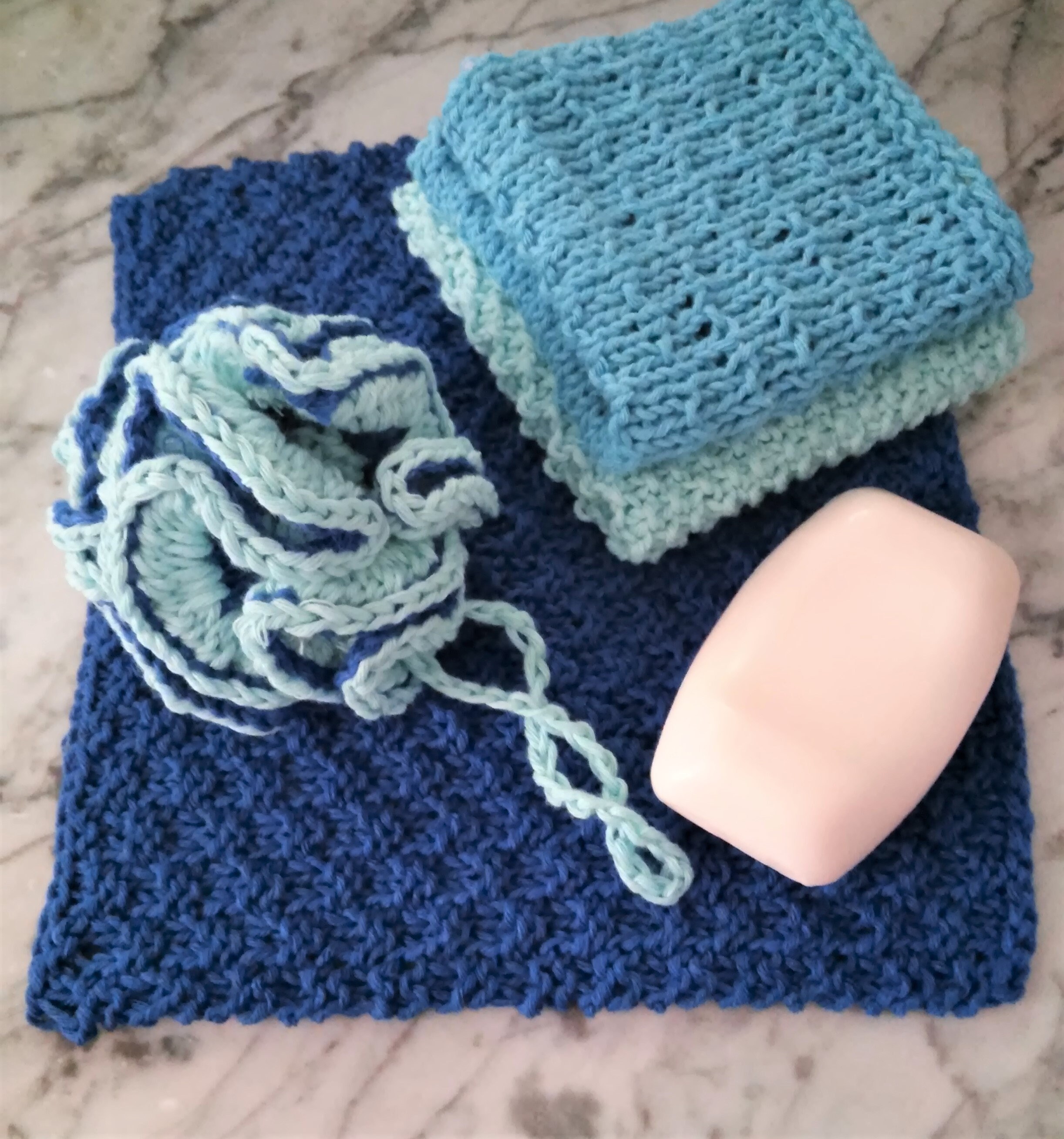 Cotton Facecloth Knitting Patterns, 3 Designs (digital Download) - Etsy