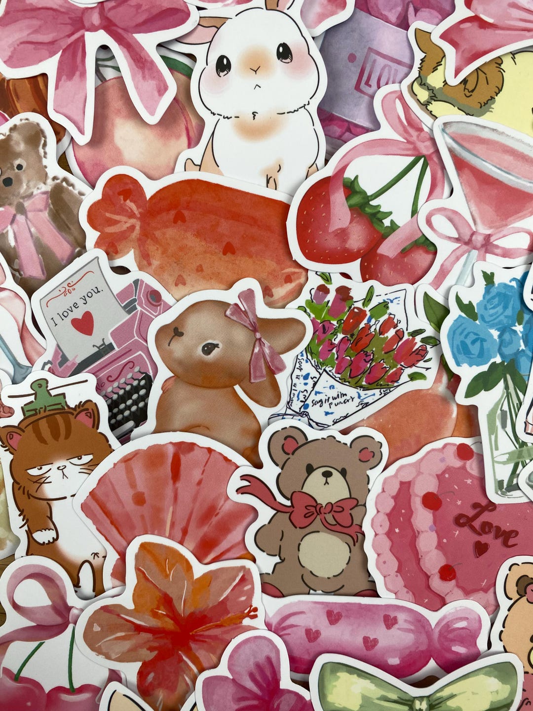 50 PCS Clean Girl Stickers, Laptop Stickers, Coquette, Girly Stickers ...