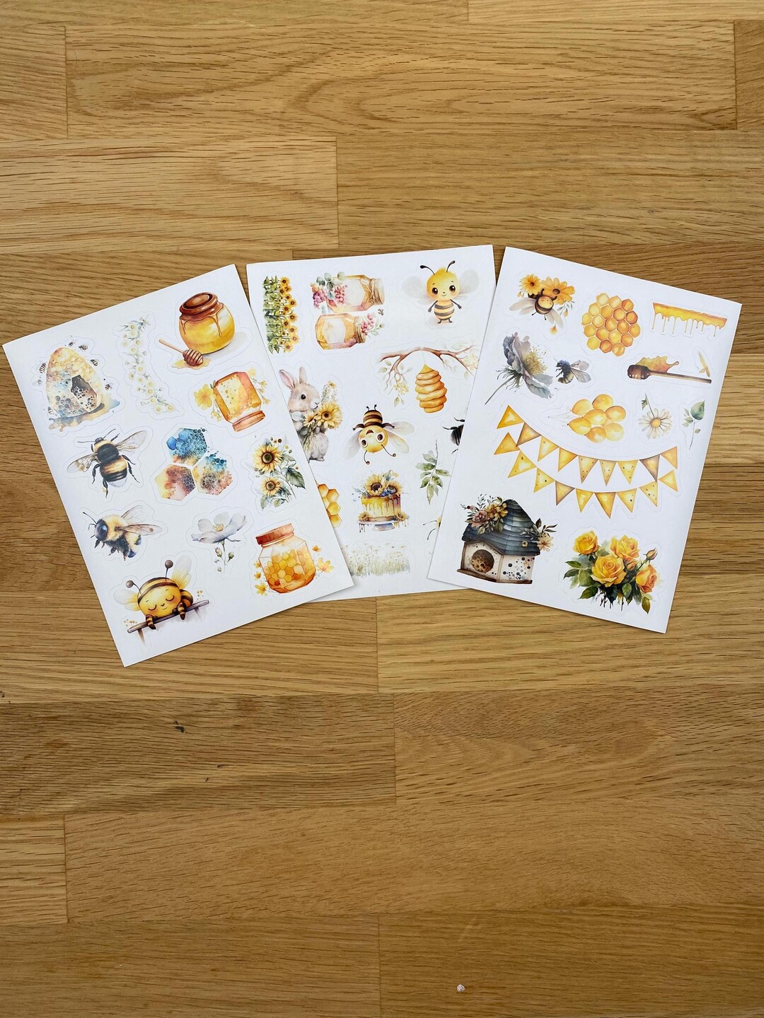 Bumble Bee Sticker Sheet, Vinyl Planner Stickers - Etsy