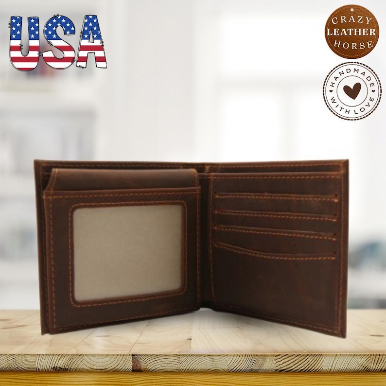 Personalized School Bus Driver Wallet, Custom Engraved Leather Trucker ...