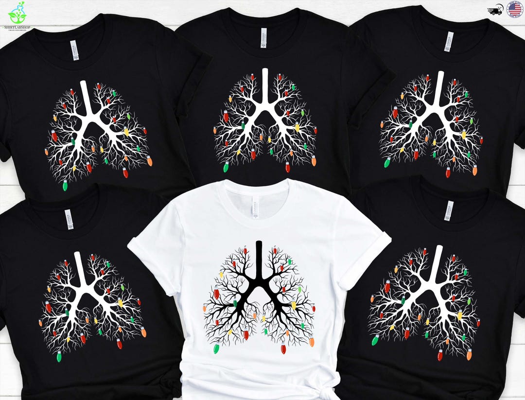 Personalized Name Family Christmas Lung T-shirts,christmas Lung ...
