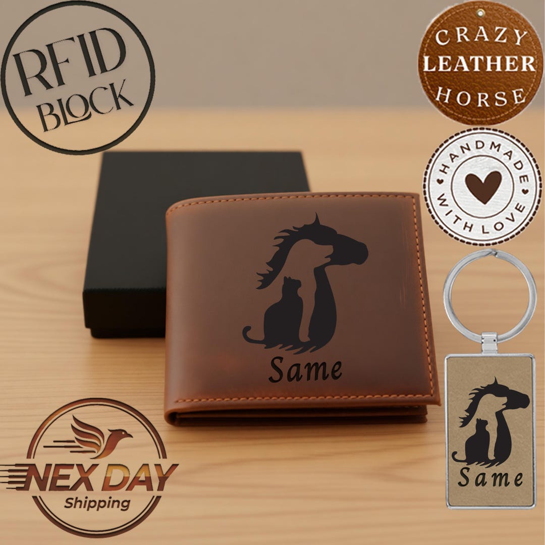 Personalized Vet Wallet With Pet, Custom Leather Wallet for ...