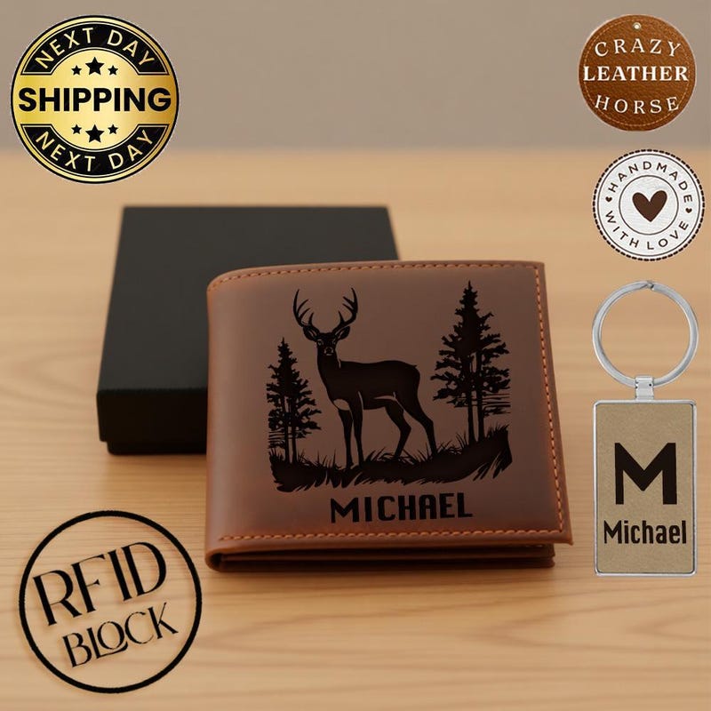Wallet Man Hunting - Etsy
