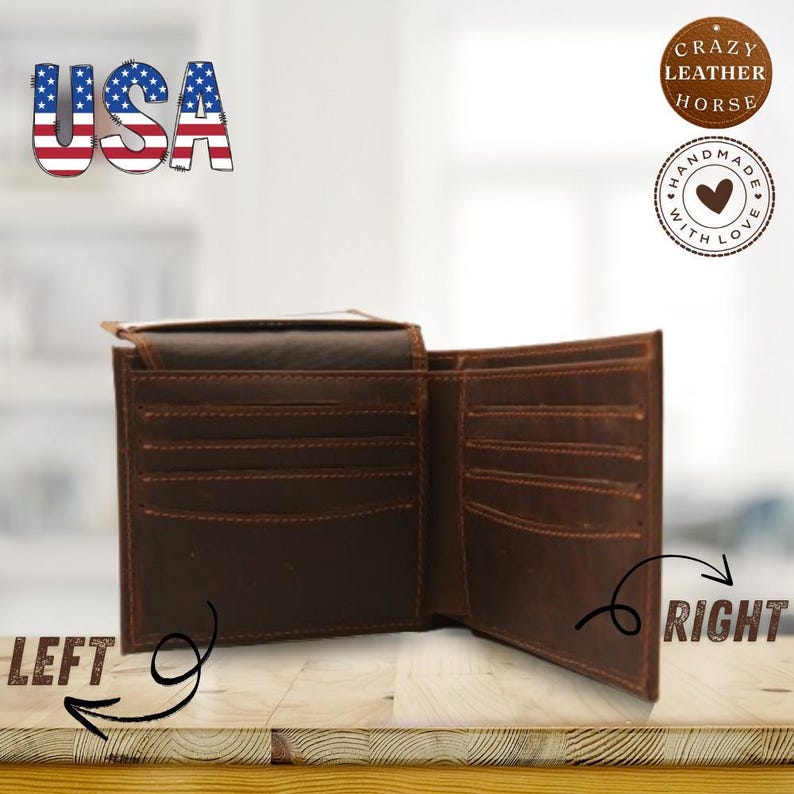 Personalized School Bus Driver Wallet, Custom Engraved Leather Trucker ...