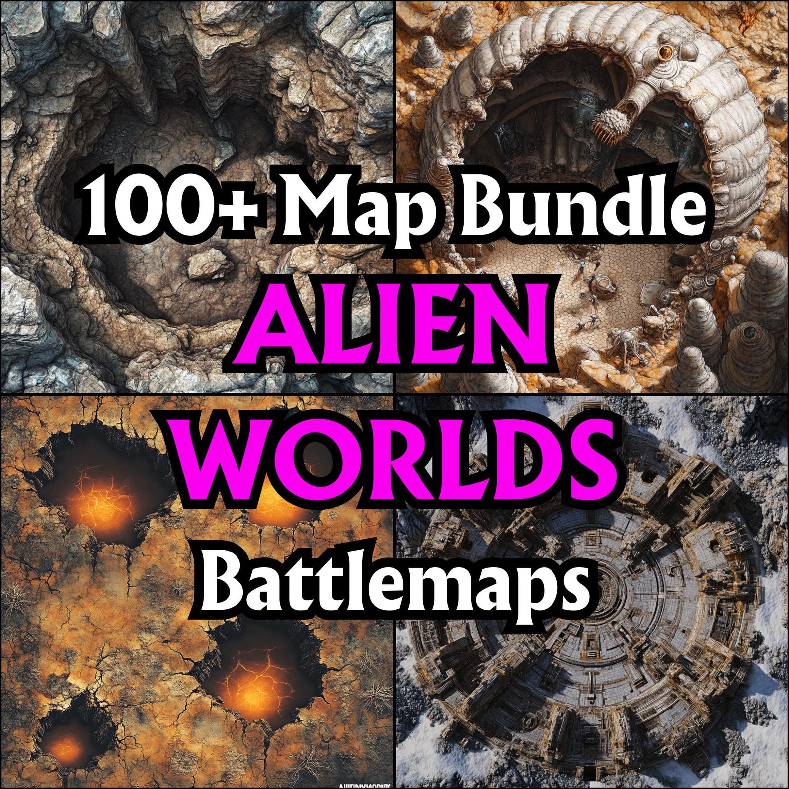 100+ Alien Worlds Battlemap Bundle, Sci-fi Battle Grids, D&D, TTRPG ...