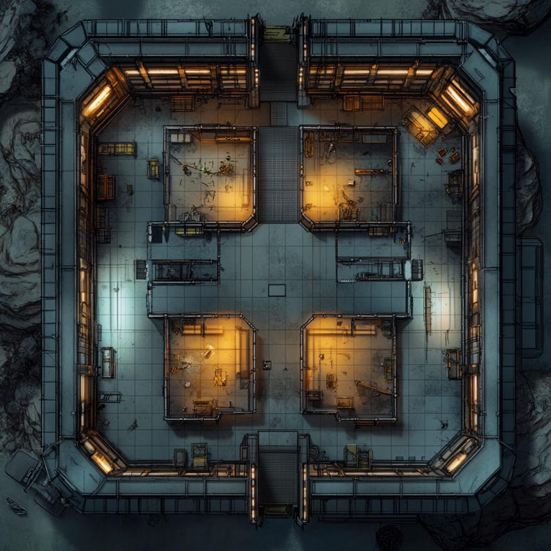 70+ Cyberpunk Battlemap Bundle, RPG Battle Grids, D&D, Tabletop Maps ...