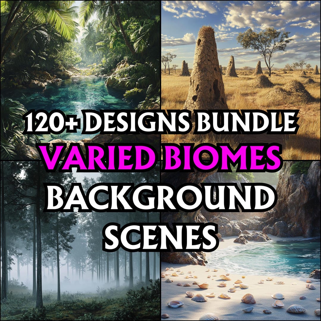 120+ Varied Biomes RPG Scenes Bundle, Dungeons and Dragons, RPG, DM ...