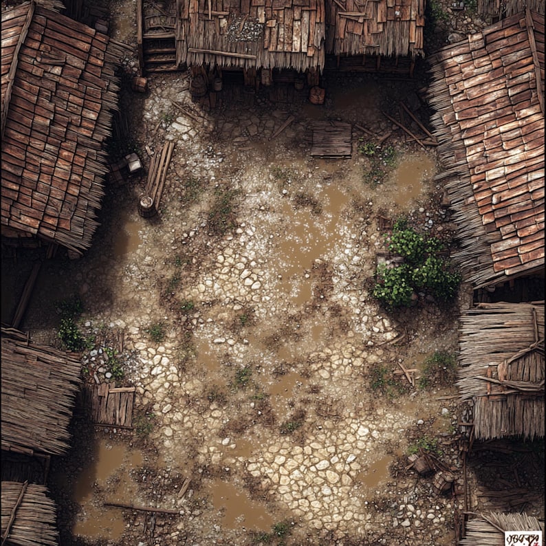 140+ Slums, Back Alleys & Black Markets Battlemap Bundle, RPG Battle ...
