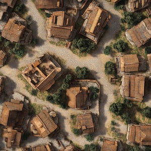 100+ Towns & Villages Battlemap Bundle, RPG Battle Grids, Dnd, Tabletop ...