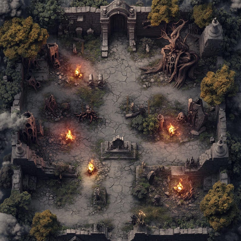 200+ Lovecraftian Horror Battlemap Bundle, RPG Battle Grids, D&D ...