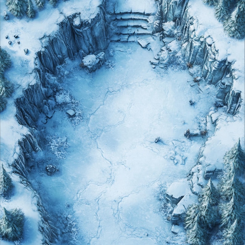 210+ Frozen World Battlemap Bundle, RPG Battle Grids, D&D, Tabletop ...
