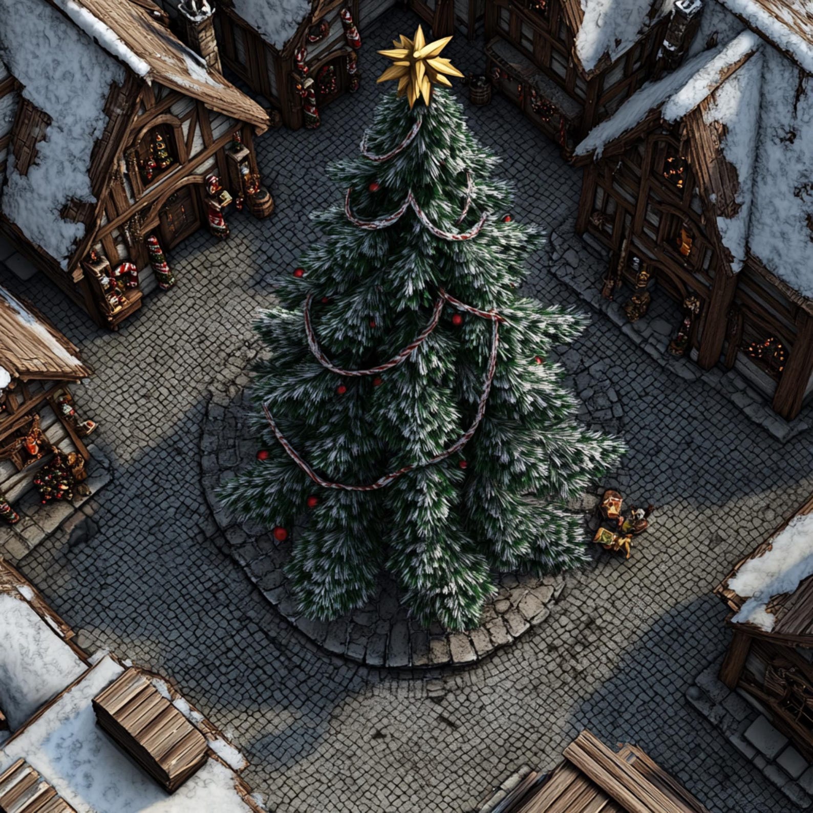 110+ Christmas Battlemap Bundle, RPG Battle Grids, D&D, Tabletop Maps ...