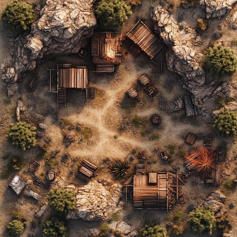 80+ Western Battlemap Bundle, RPG Battle Grids, D&D, Tabletop Maps ...