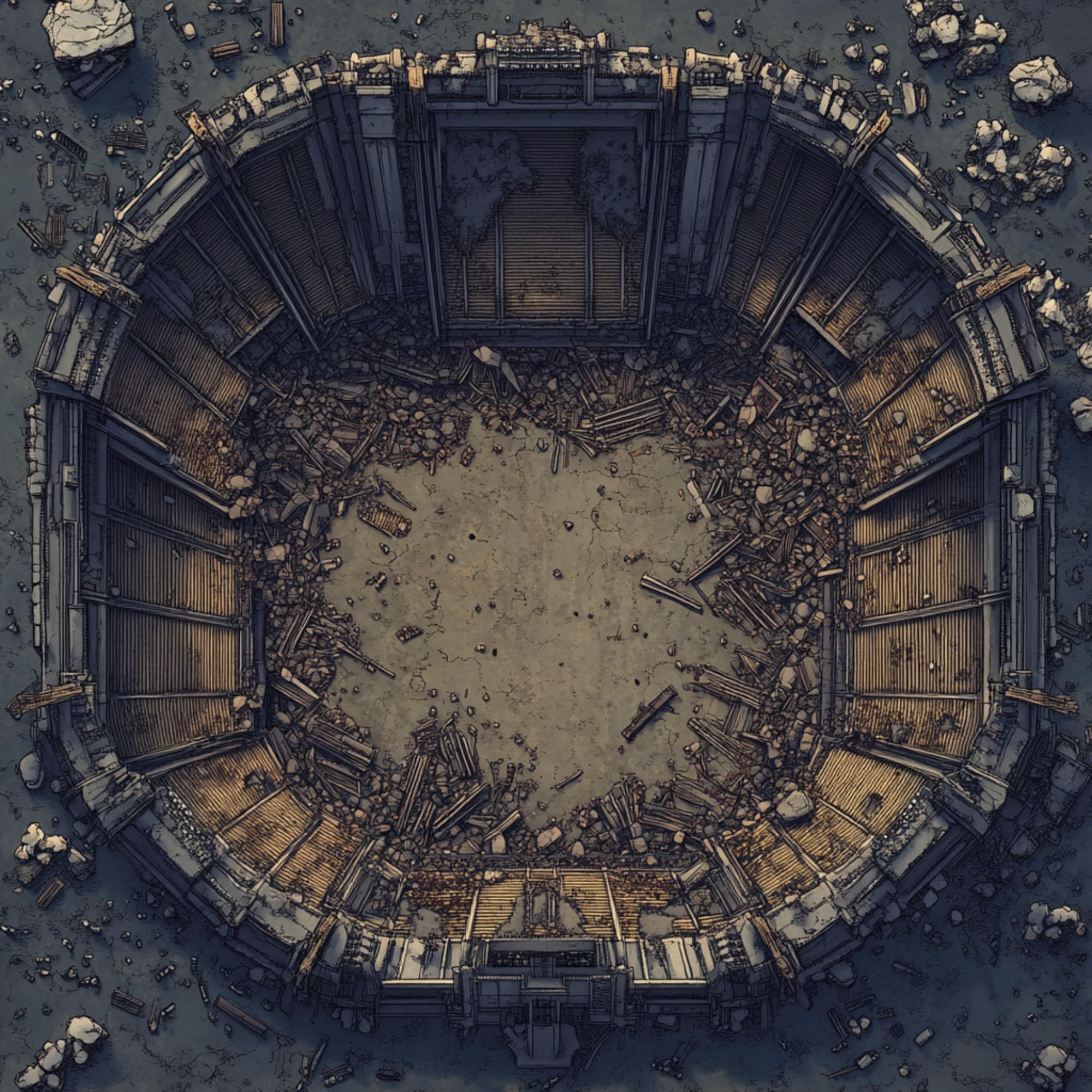 190+ Atomic Apocalypse Battlemap Bundle, RPG Battle Grids, D&D ...