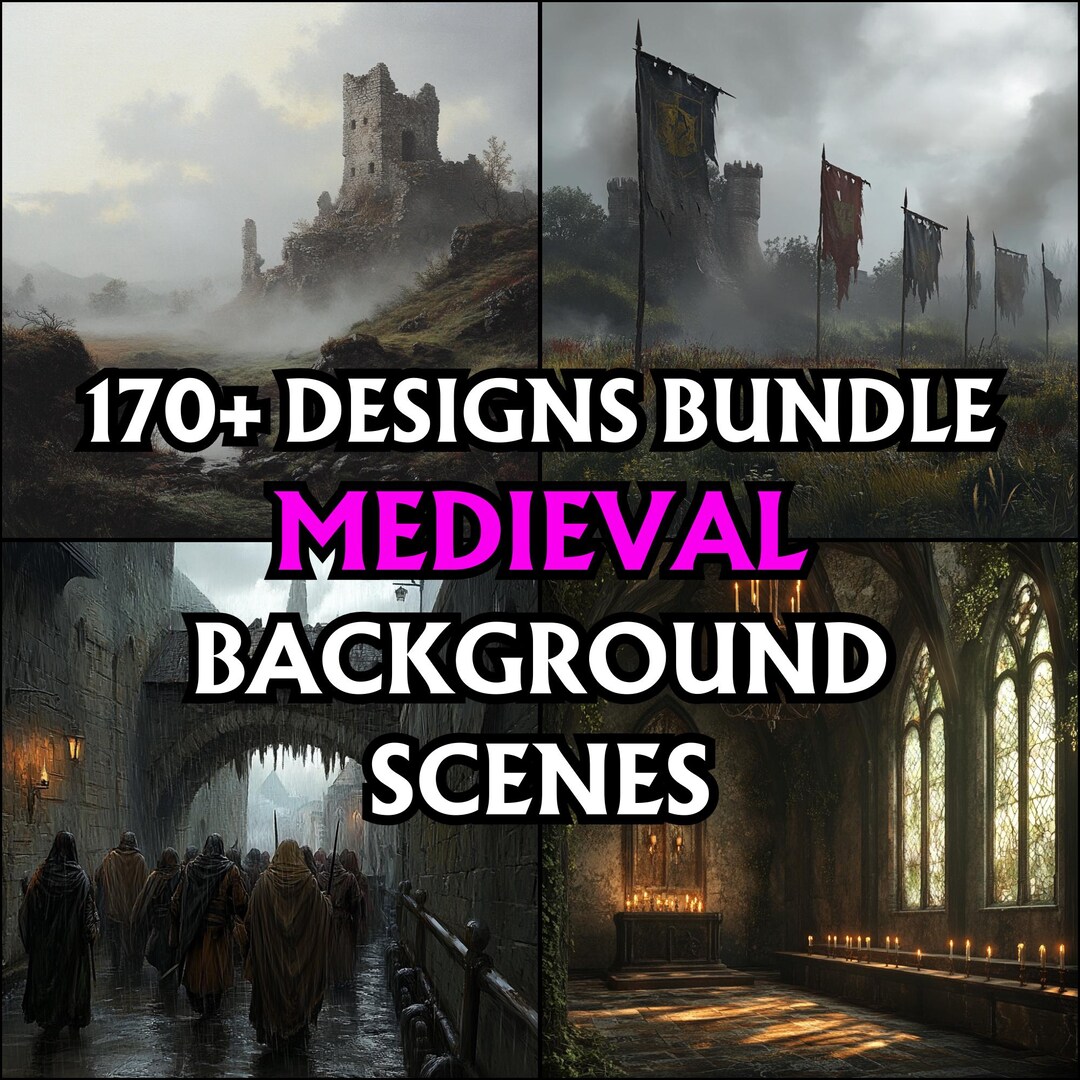 170+ Medieval RPG Scenes Bundle, Dungeons and Dragons, RPG, DM ...