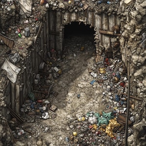 140+ Slums, Back Alleys & Black Markets Battlemap Bundle, RPG Battle ...