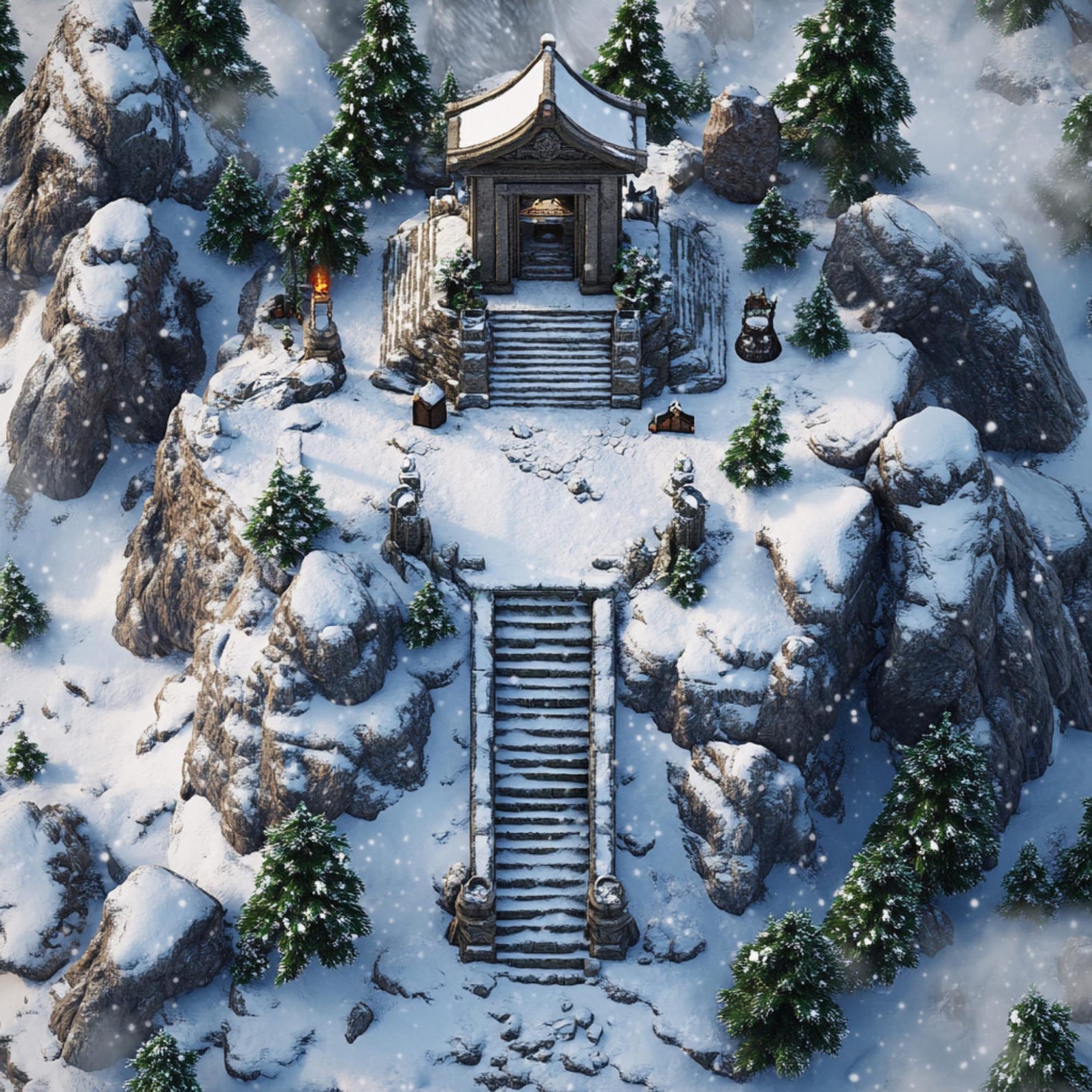 110+ Christmas Battlemap Bundle, RPG Battle Grids, D&D, Tabletop Maps ...