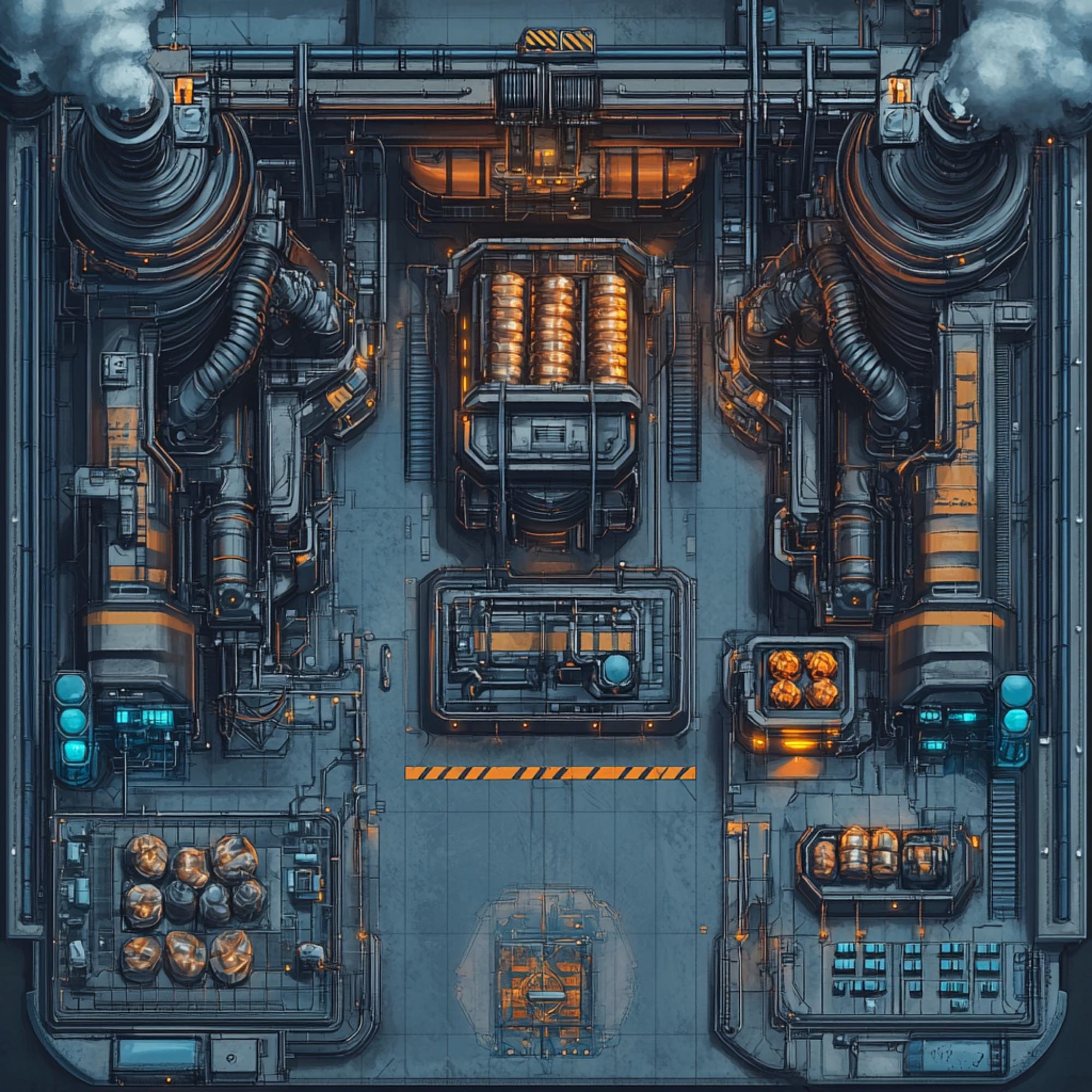 70+ Cyberpunk Battlemap Bundle, RPG Battle Grids, D&D, Tabletop Maps ...