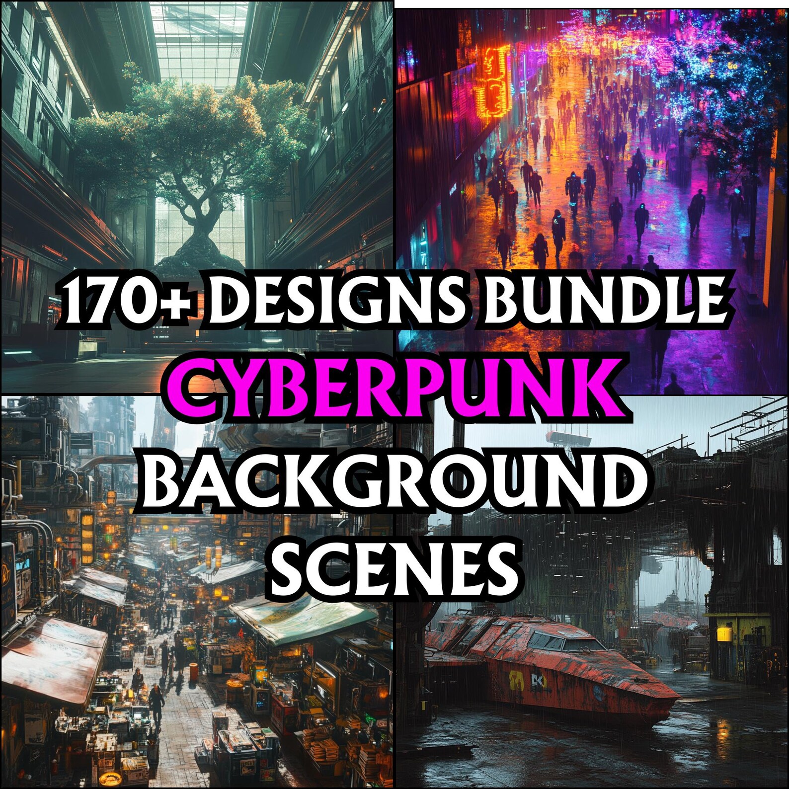 170+ Cyberpunk RPG Scenes Bundle, Dungeons and Dragons, RPG, DM ...