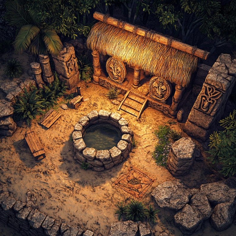 110+ Campsite Battlemap Bundle, RPG Battle Grids, D&D, Tabletop Maps ...