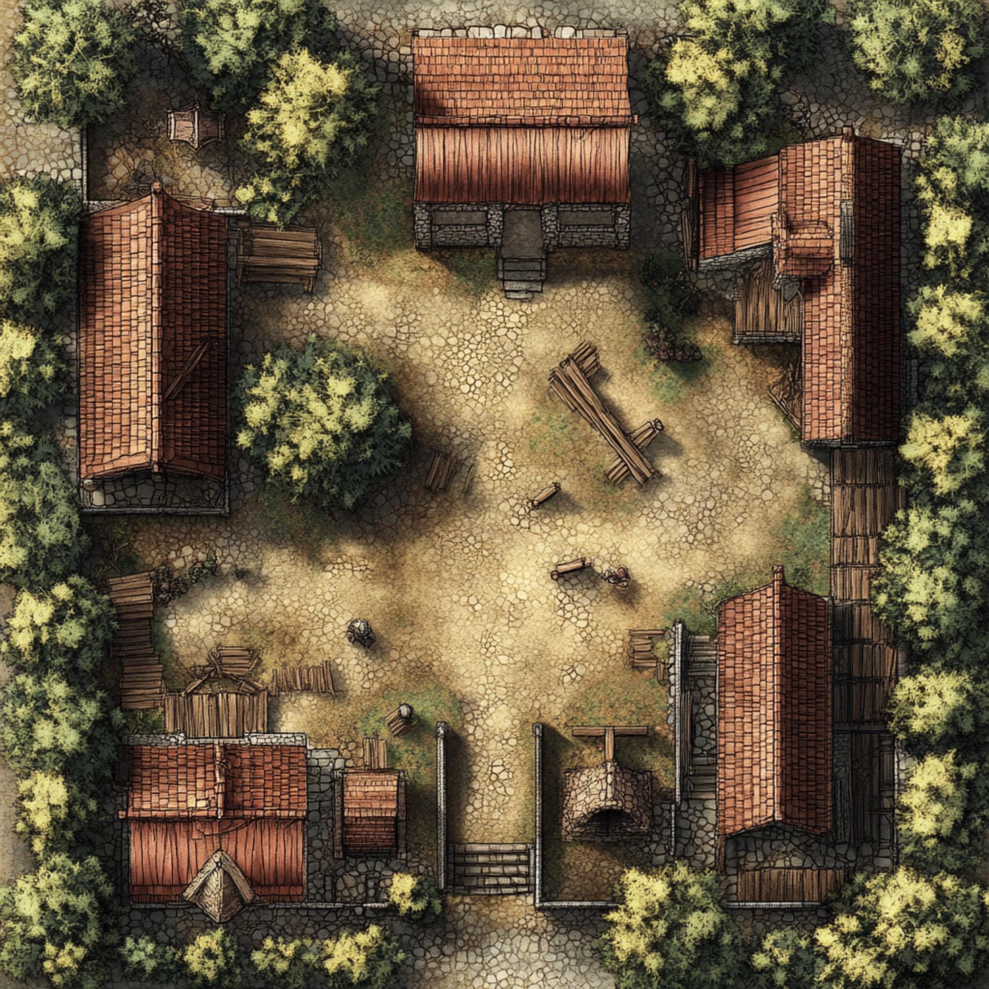 140+ Slums, Back Alleys & Black Markets Battlemap Bundle, RPG Battle ...