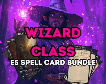 Dnd 5e Sorcerer Spell Cards Bundle | Illustrated & Printable | Cantrips ...