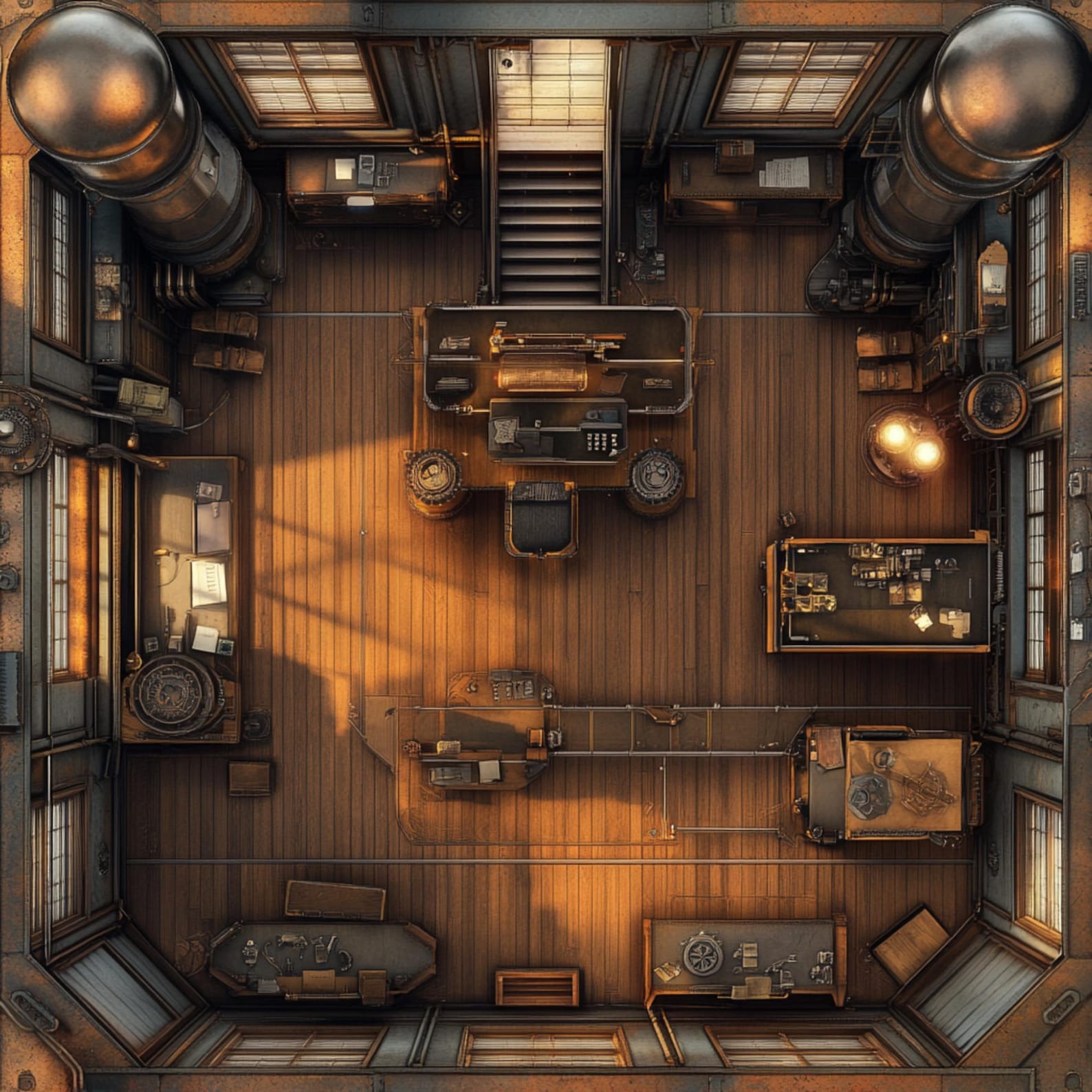 120+ Steampunk Battlemap Bundle, RPG Battle Grids, D&D, Tabletop Maps ...