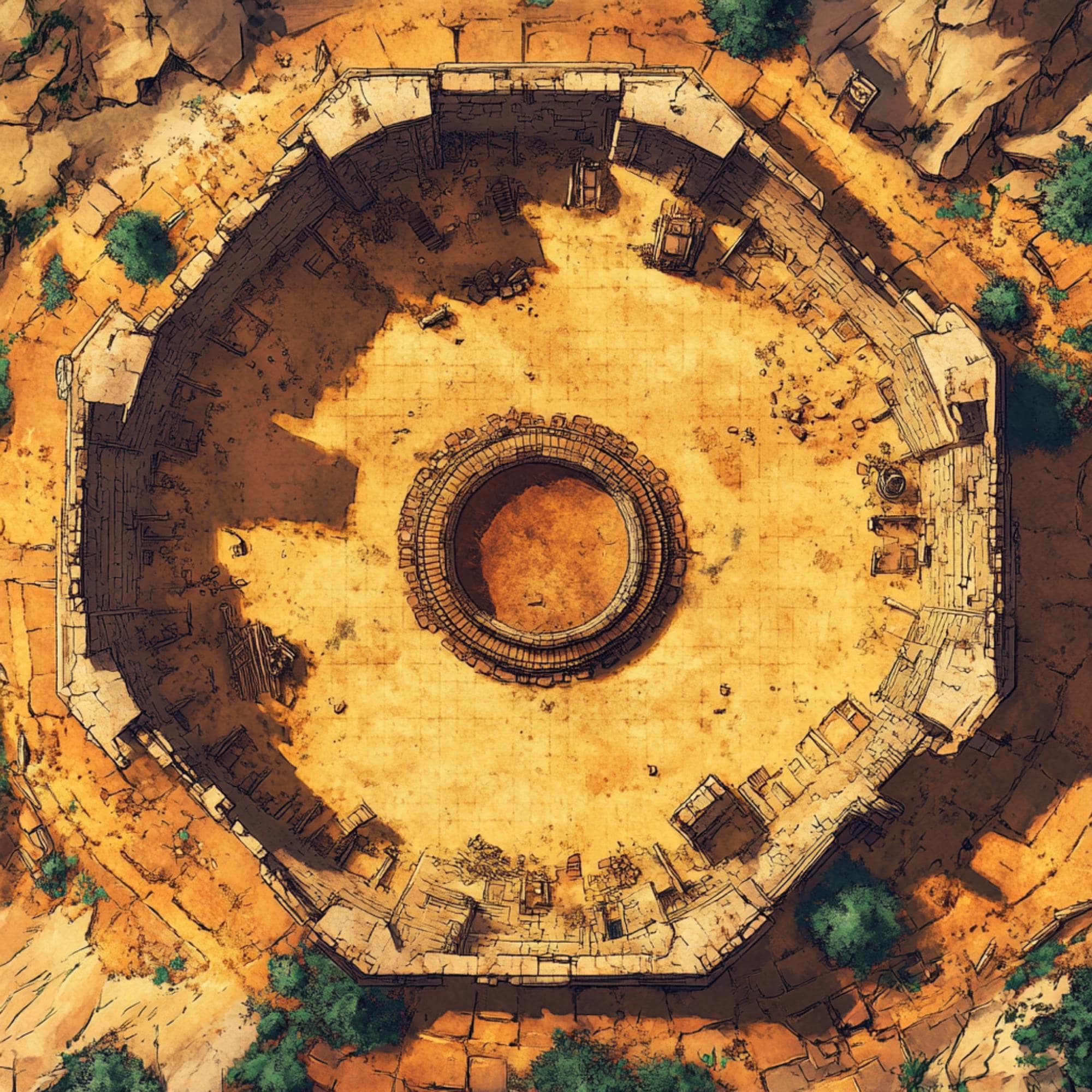 110+ Arena Battlemap Bundle, RPG Battle Grids, D&D, Tabletop Maps, High ...