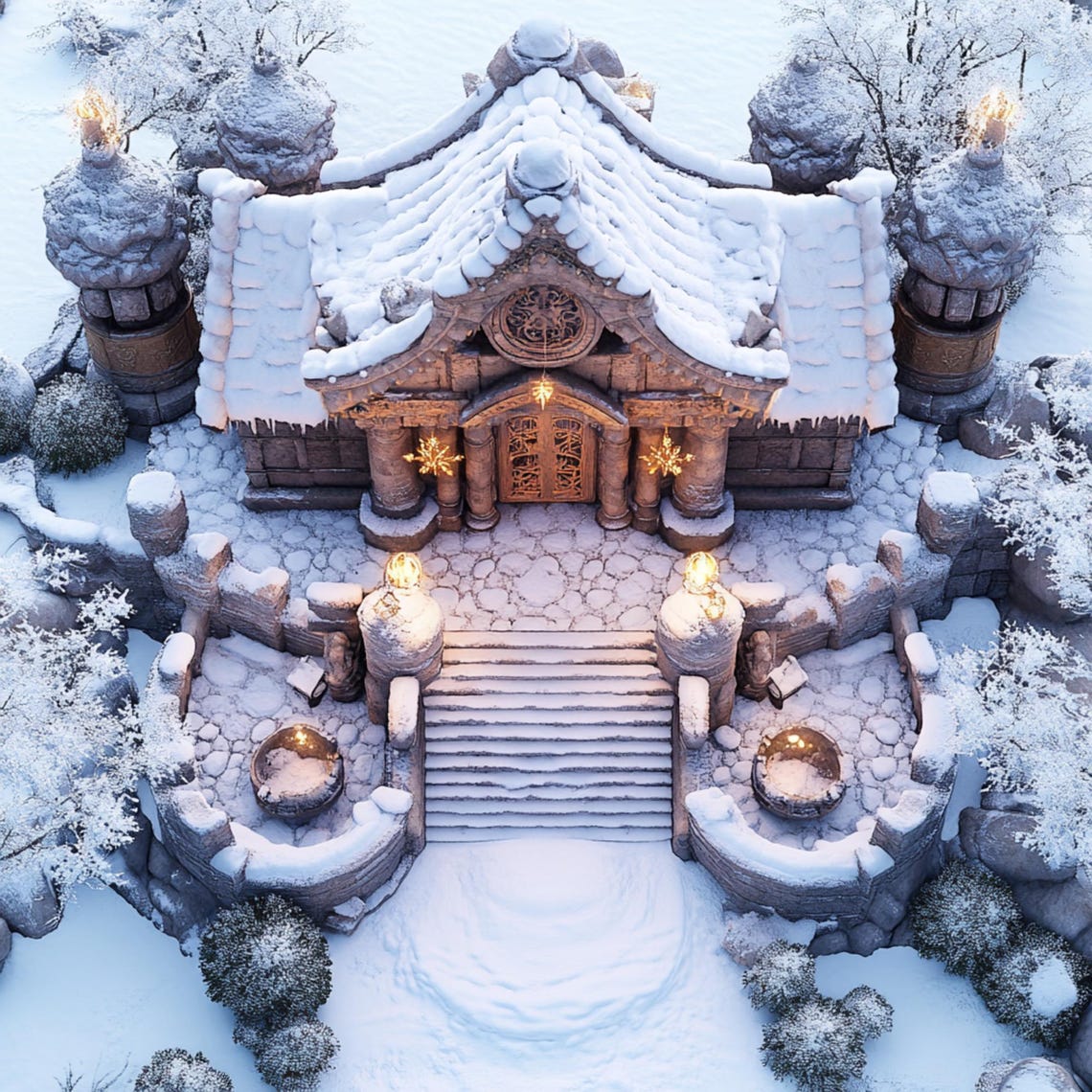 110+ Christmas Battlemap Bundle, RPG Battle Grids, D&D, Tabletop Maps ...