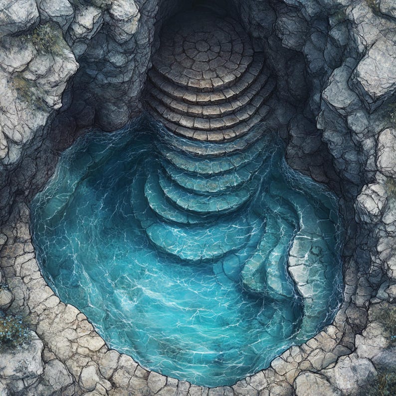 210+ Water Battlemap Bundle, RPG Battle Grids, D&D Ocean Maps, Coastal ...