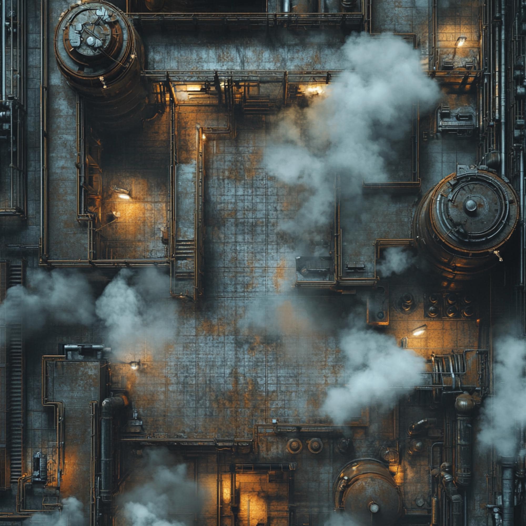 120+ Steampunk Battlemap Bundle, RPG Battle Grids, D&D, Tabletop Maps ...