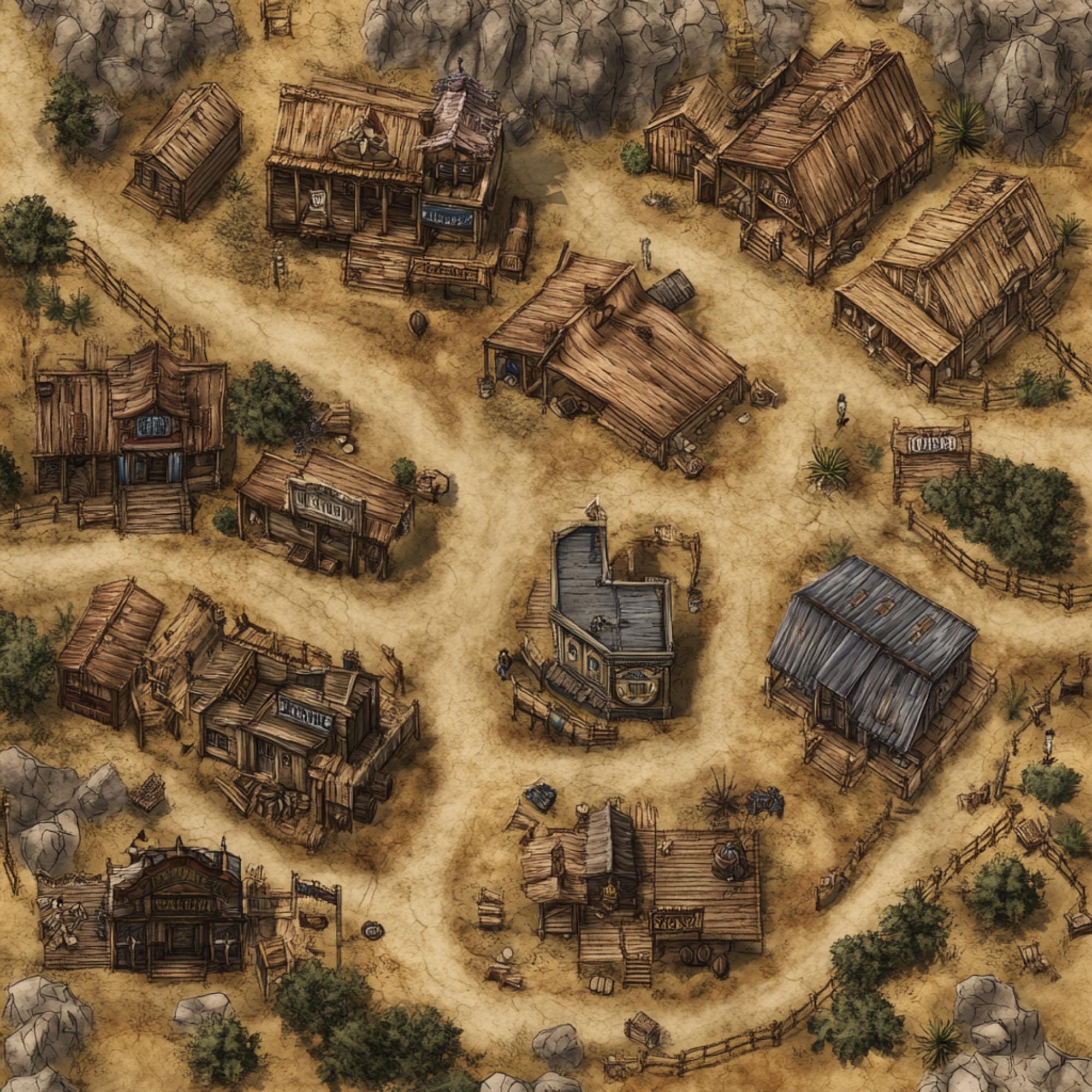 80+ Western Battlemap Bundle, RPG Battle Grids, D&D, Tabletop Maps ...