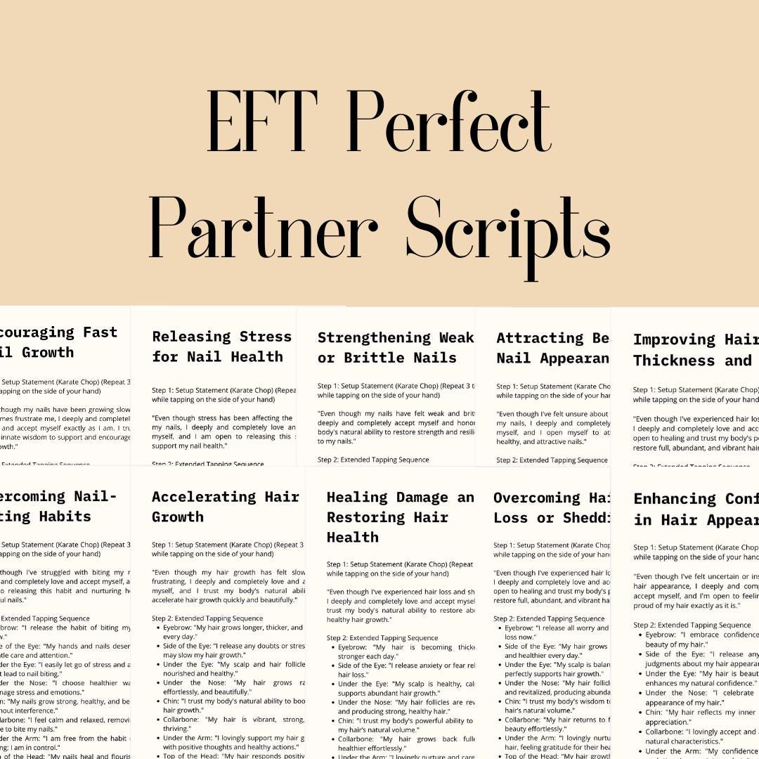 EFT Scripts for Hair and Nail Growth, Boost Confidence With Printable ...