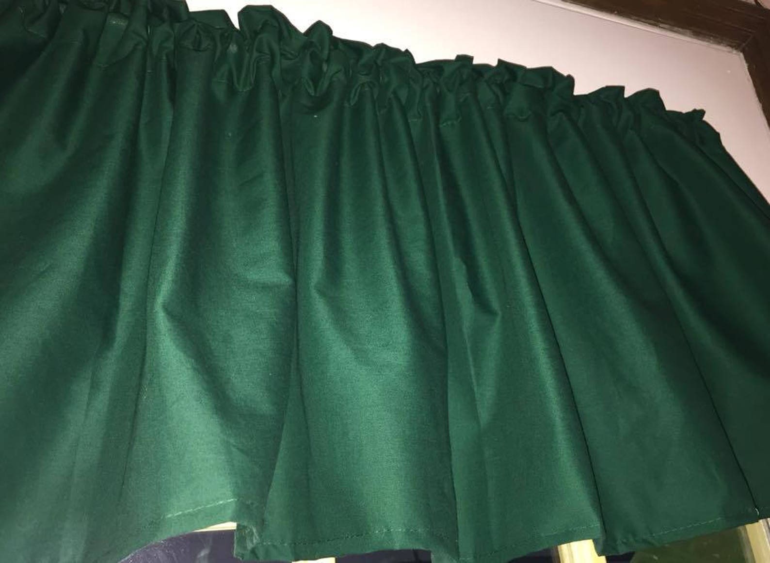 Hunter Green Curtain Valance Some Custom Made Valances | Etsy