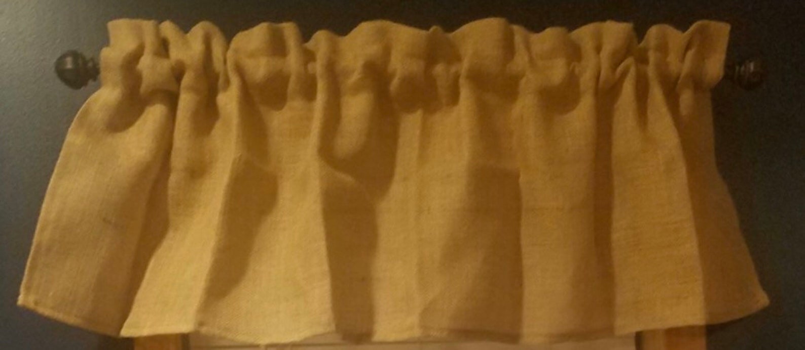 Farmhouse Valance Primitive Window Treatment 52w X | Etsy