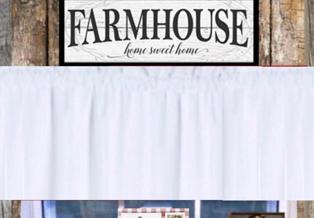 Crisp White Valance Window Curtain Valance, Snow White Fresh 52w X 15l ...