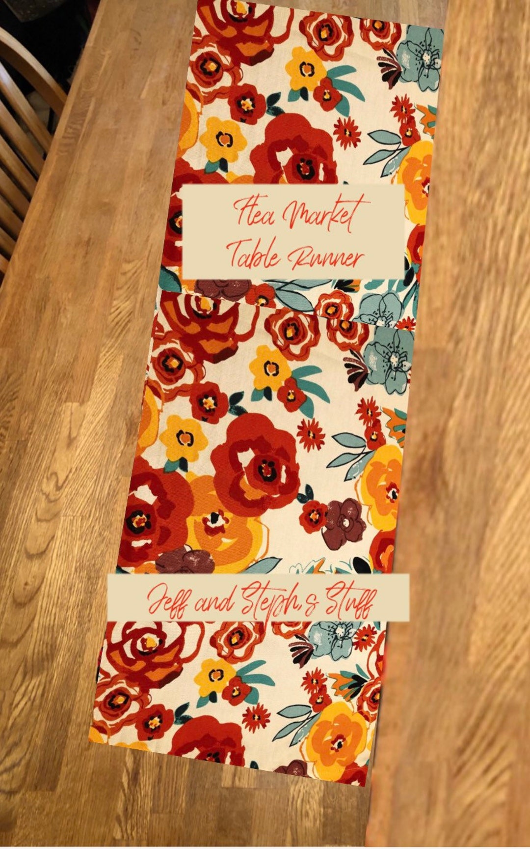 Fall Colors Woman Fabric Table Runner Flea Market Fabric Dresser Scarf ...