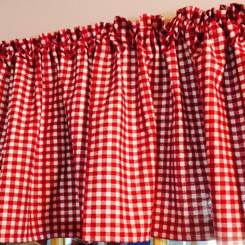 Gingham Curtains - Etsy