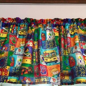 Classroom Valance Teacher Gift Idea Red Blue Green Yellow - Etsy