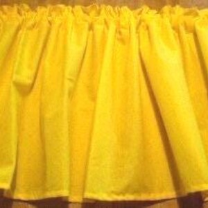 Yellow Sunshine Kitchen Valance: Cheerful Window Curtain (52"wx14"l) - Etsy