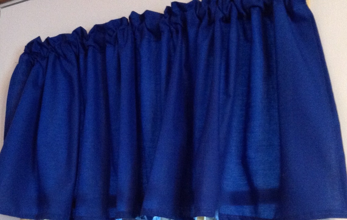 Royal Blue 52 Wide X 14/15 Long Window Curtain - Etsy