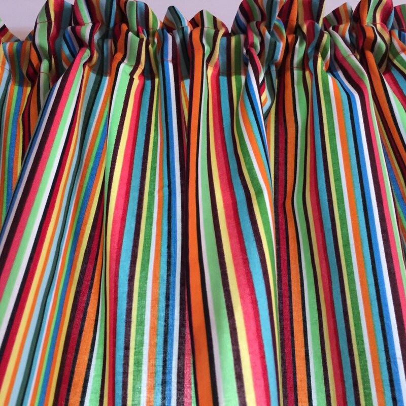 Striped Window Valances - Etsy